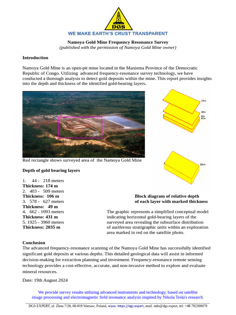Namoya Mine Frequency - Resonance Scan | PDF