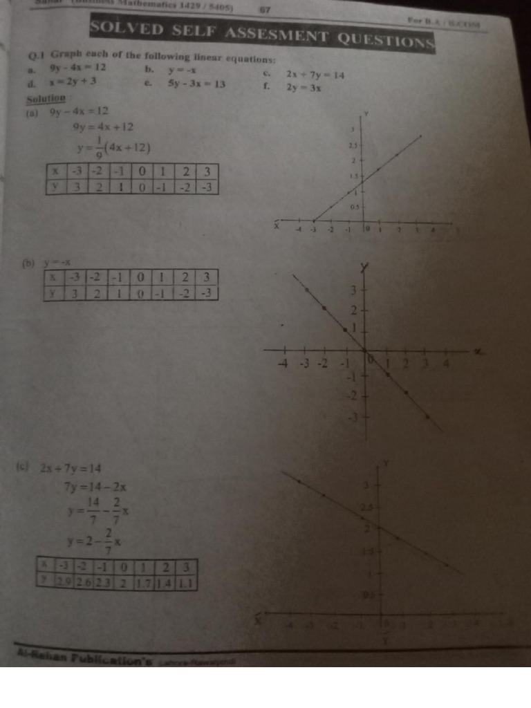Self Assessment Chapter #4 | PDF