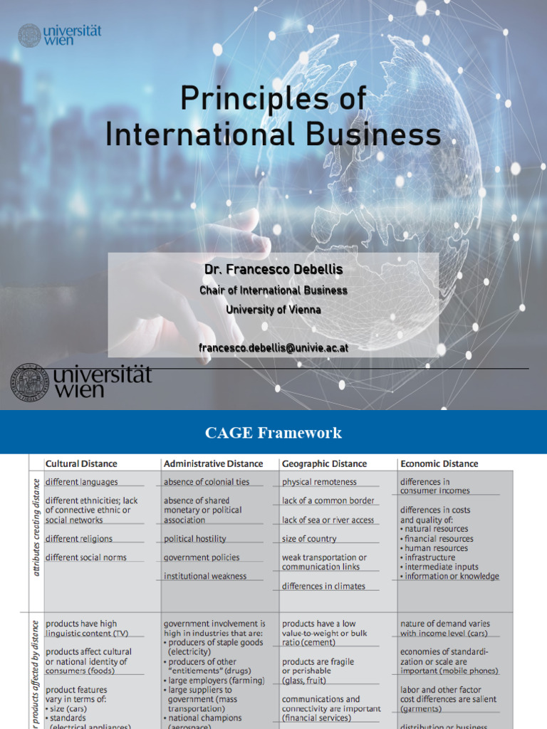 4 Lezione Principles of IB - Political Legal e Financial - FD | PDF ...