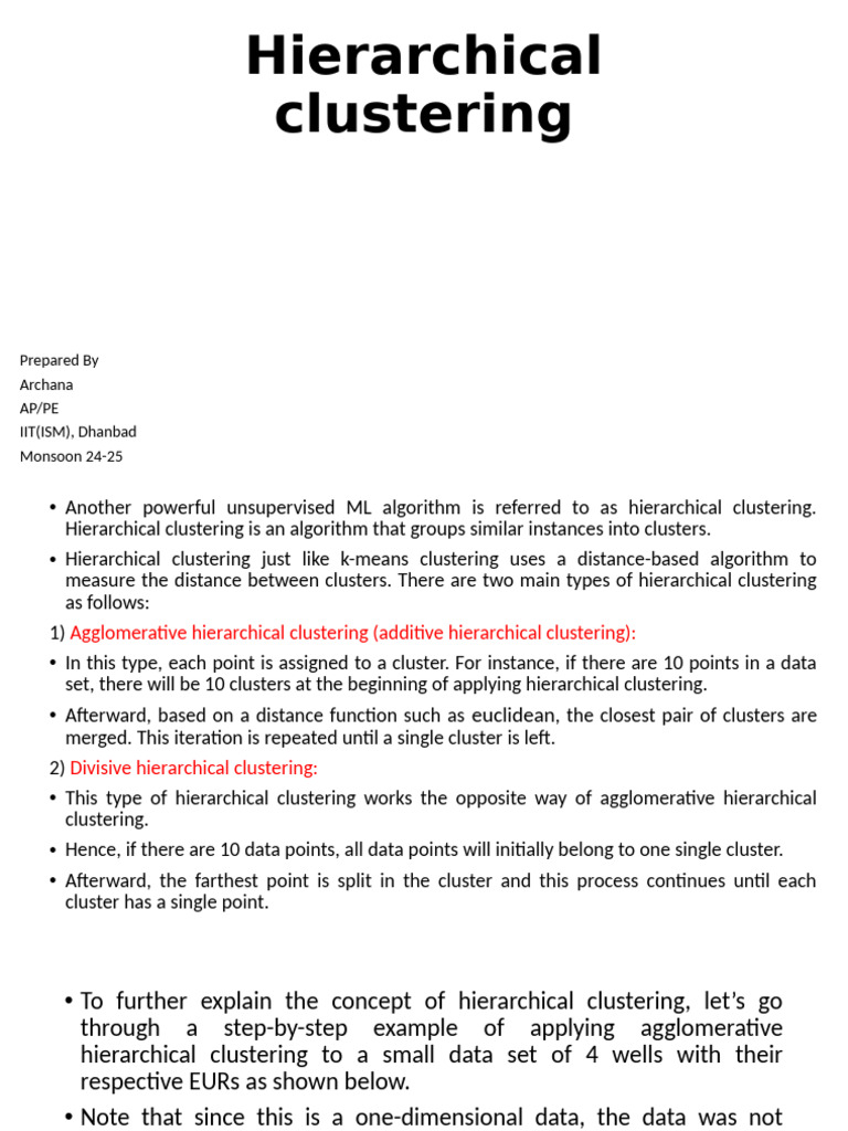 Hierarchical Clustering | PDF | Cluster Analysis | Algorithms And Data Structures