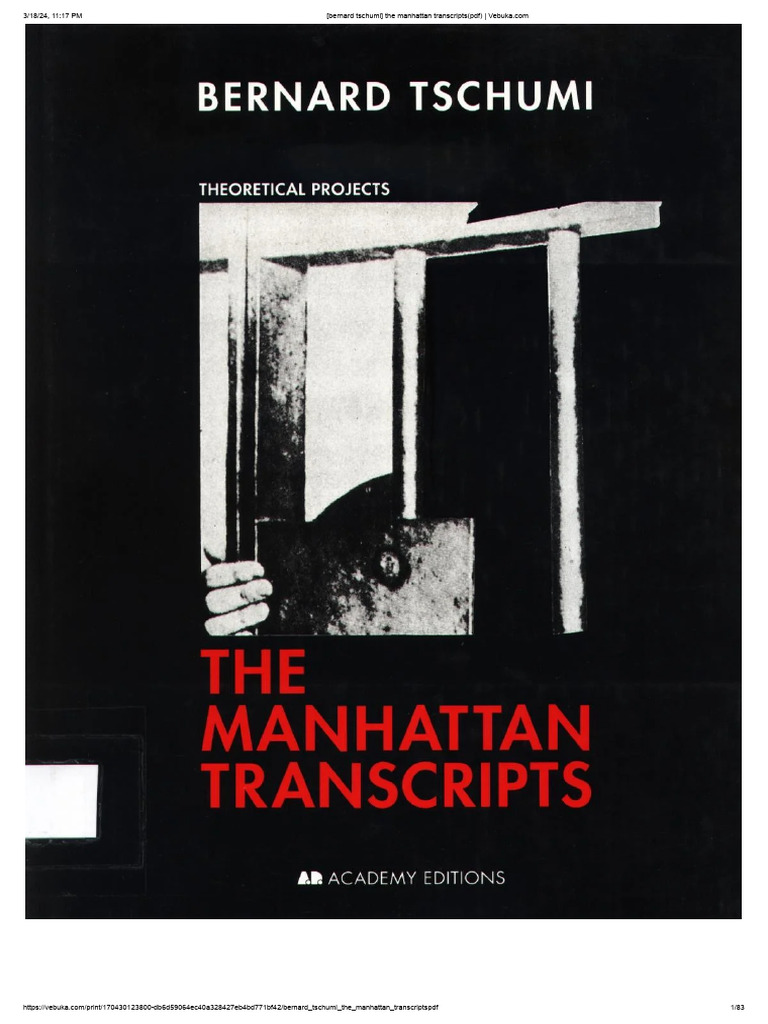 The Manhattan Transcripts | PDF