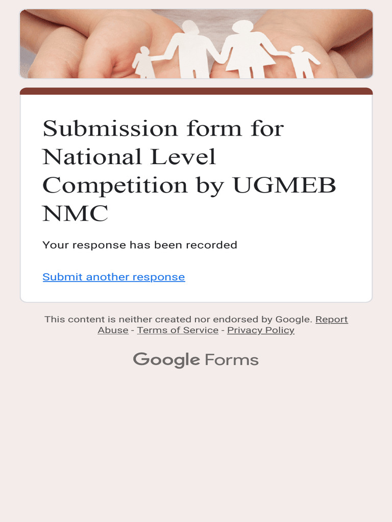 Submission Form for National Level Competition by UGMEB NMC | PDF