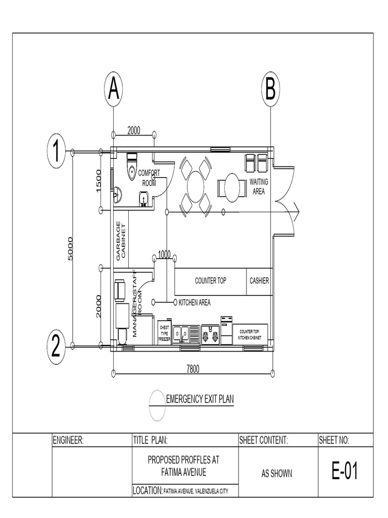 Emergency Exit Plan for Fatima Avenue | PDF