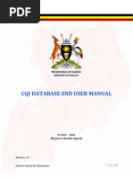 CQI Database User Manual | PDF | Password | Databases