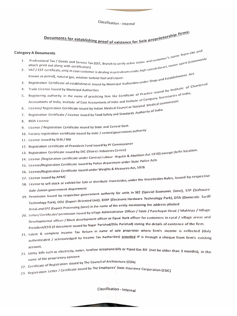 List of Documents | PDF