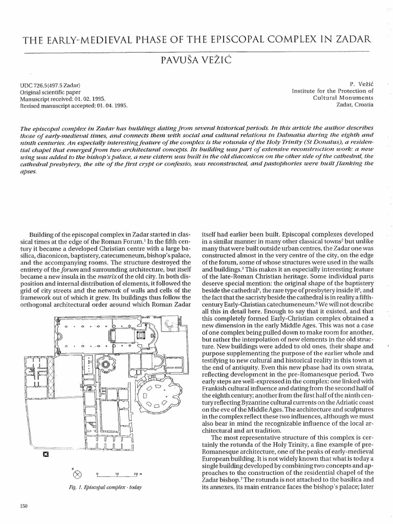 Vezic Episkopalni Kompleks Zadar | PDF
