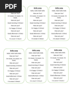 Hello Song for Kids Lyrics | PDF | Art