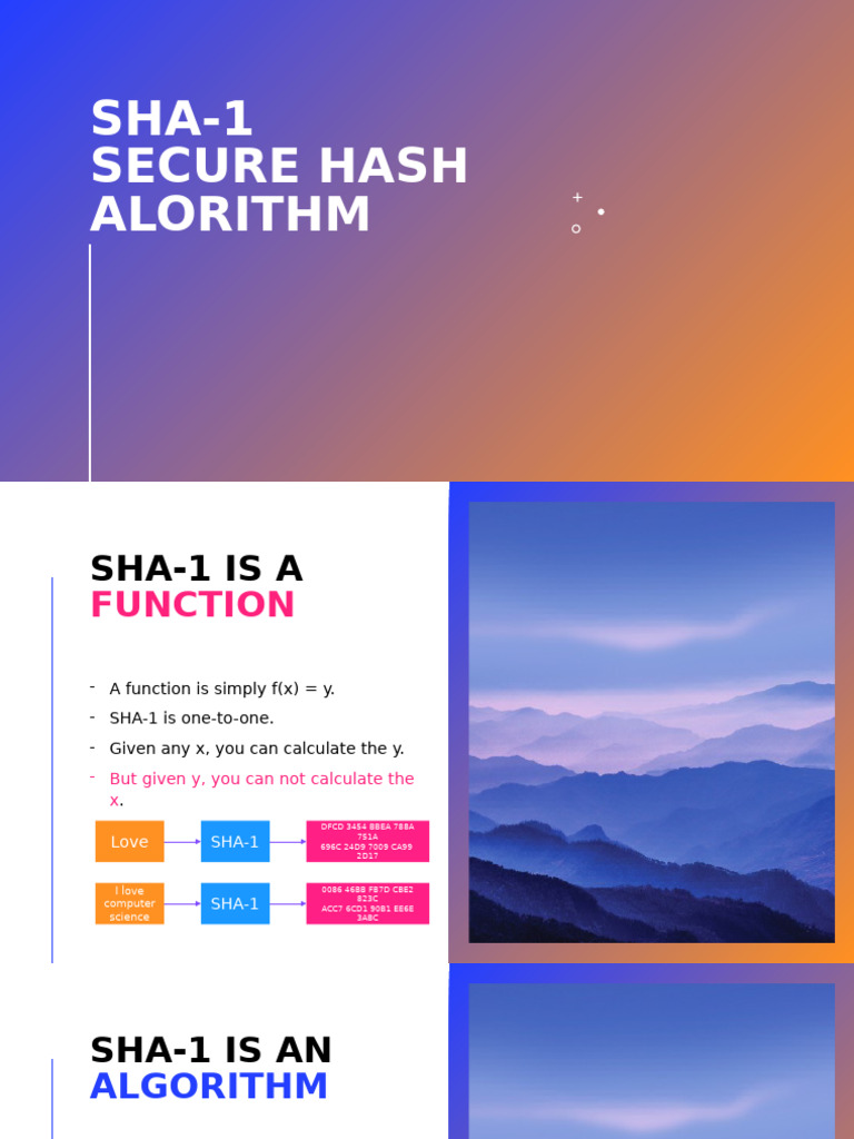 SHA-1 Group Presentation | PDF | Password | Secure Communication