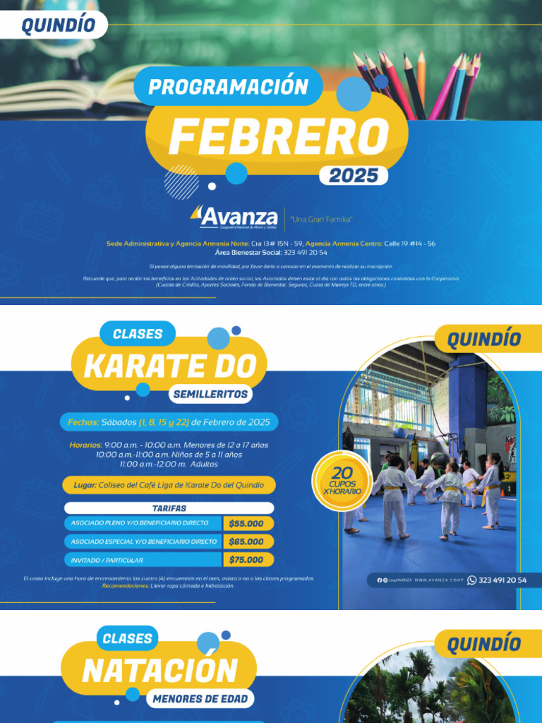 Programación Febrero 2025 (Quindío) | PDF