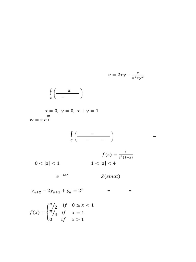 Engineering Mathematics IV | PDF | Fourier Transform | Mathematics