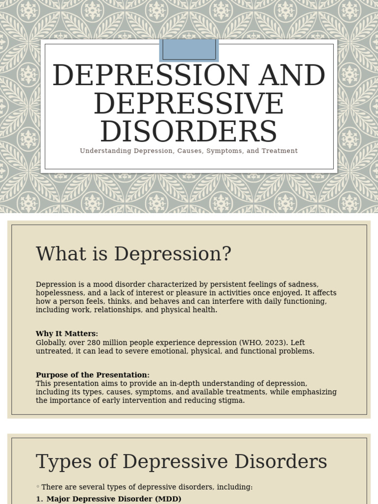 Understanding Depression: Causes & Treatment | PDF | Major Depressive ...