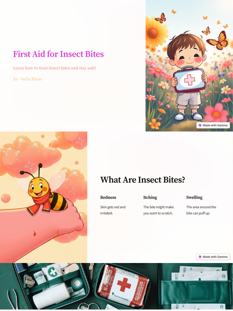 First Aid For Insect Bites | PDF
