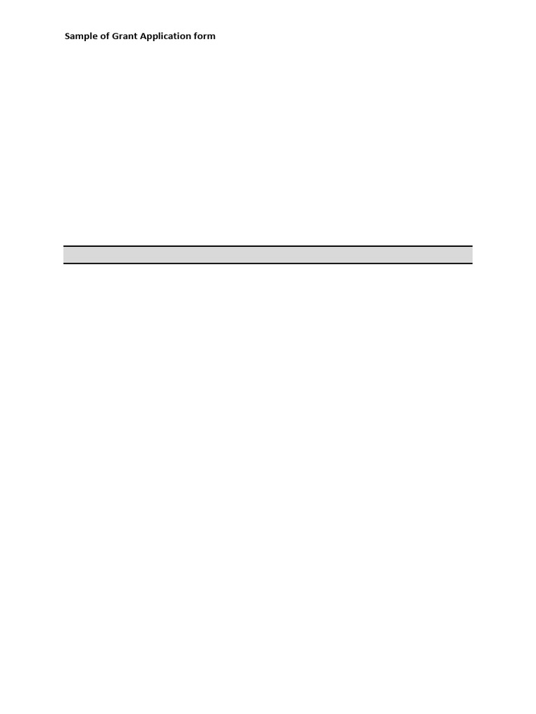 Sample Full Grant Application Form Ver Jan24 | PDF