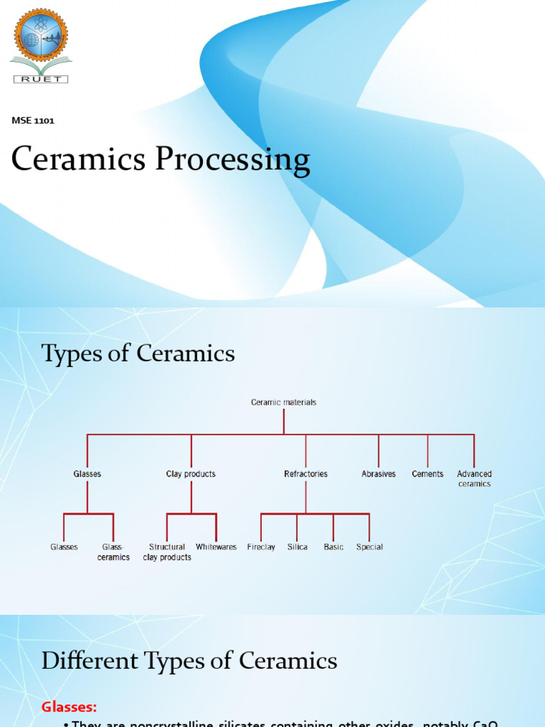 Hydroplastic Forming in Ceramics | PDF | Cement | Sintering