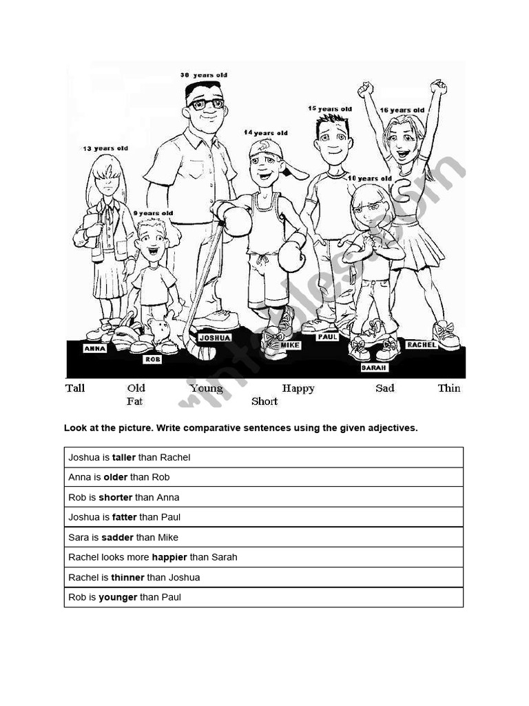 Copia de Writing Comparatives Picture | PDF