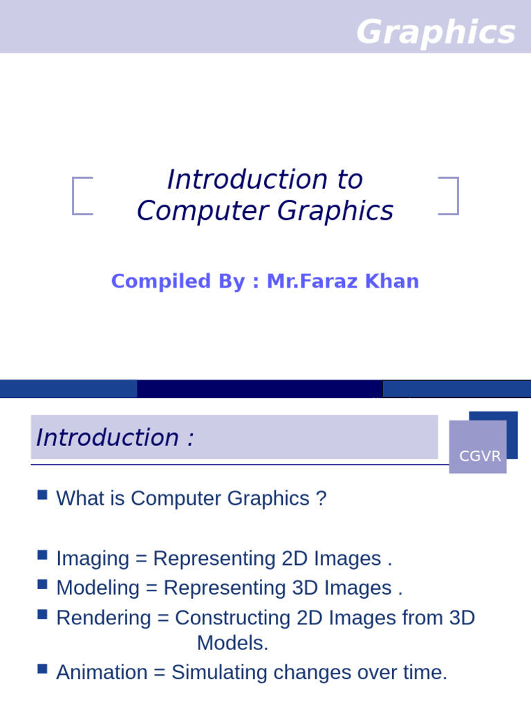 Introduction to Computer Graphics | PDF | 3 D Computer Graphics | Computer Graphics