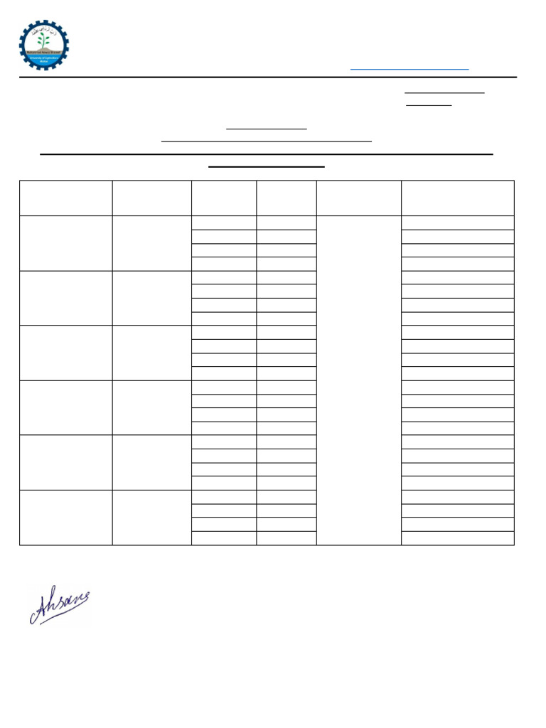 Mid Term Examination Date Sheet-BS MLT (4th Semester) | PDF | Pakistan