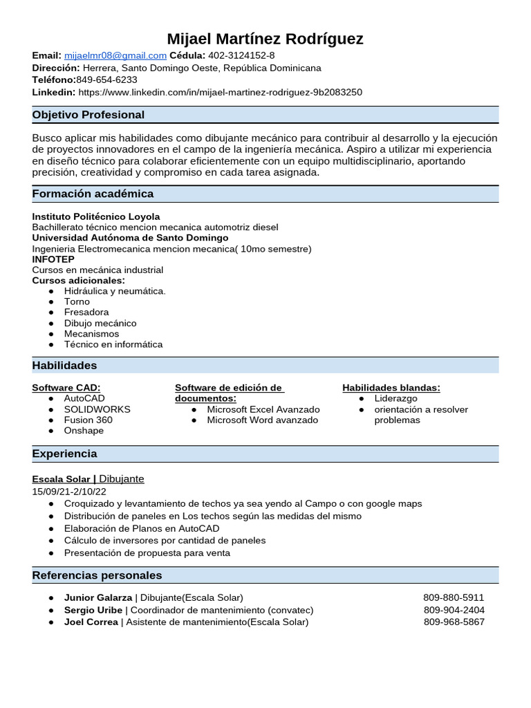 Mijael Curriculum | PDF