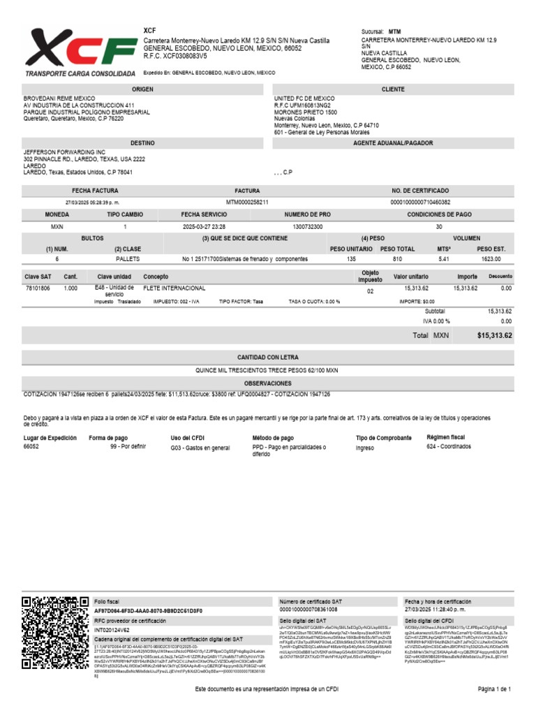 MTM 1300732300 XCF0308083V5 Fac MTM 20250327 | PDF