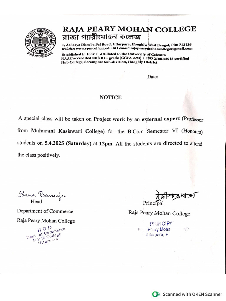 Special Class Notice | PDF