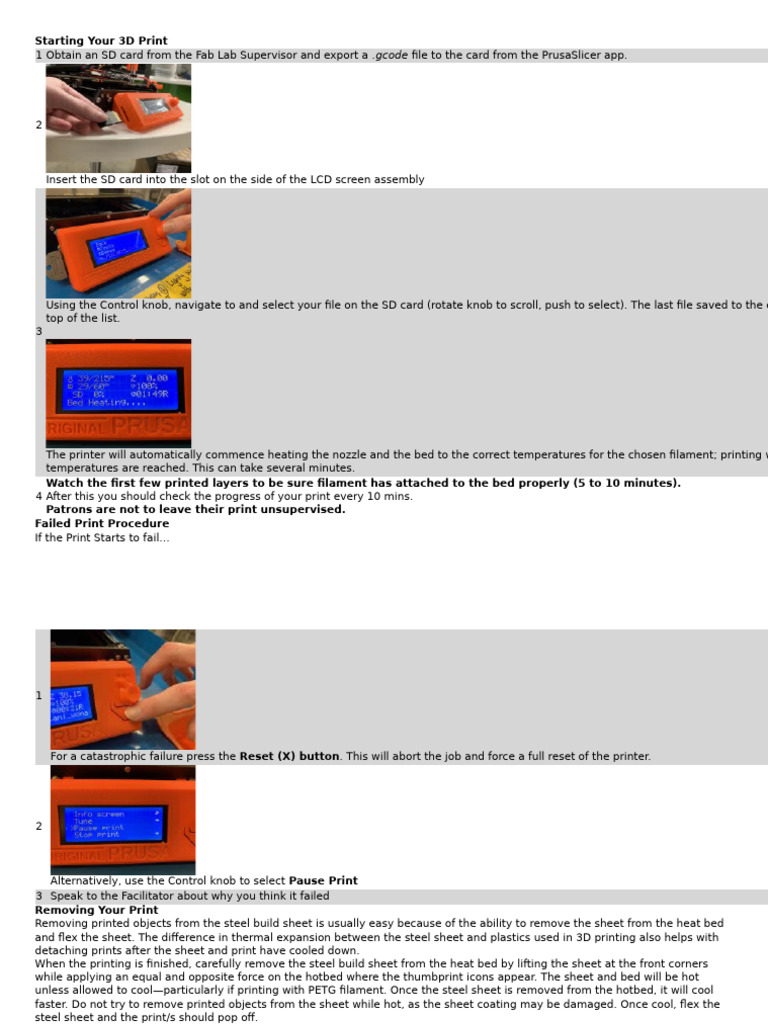 3D Printing Guide for Prusa i3 MK3S | PDF