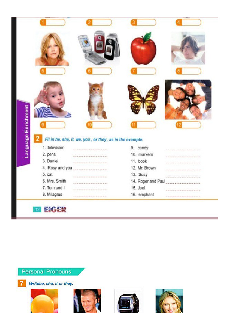 Personal Pronoun Book | PDF