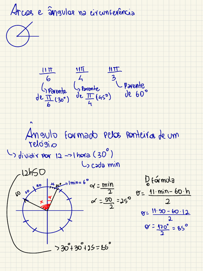 Arcos e Ângulos Na Circunferência | PDF
