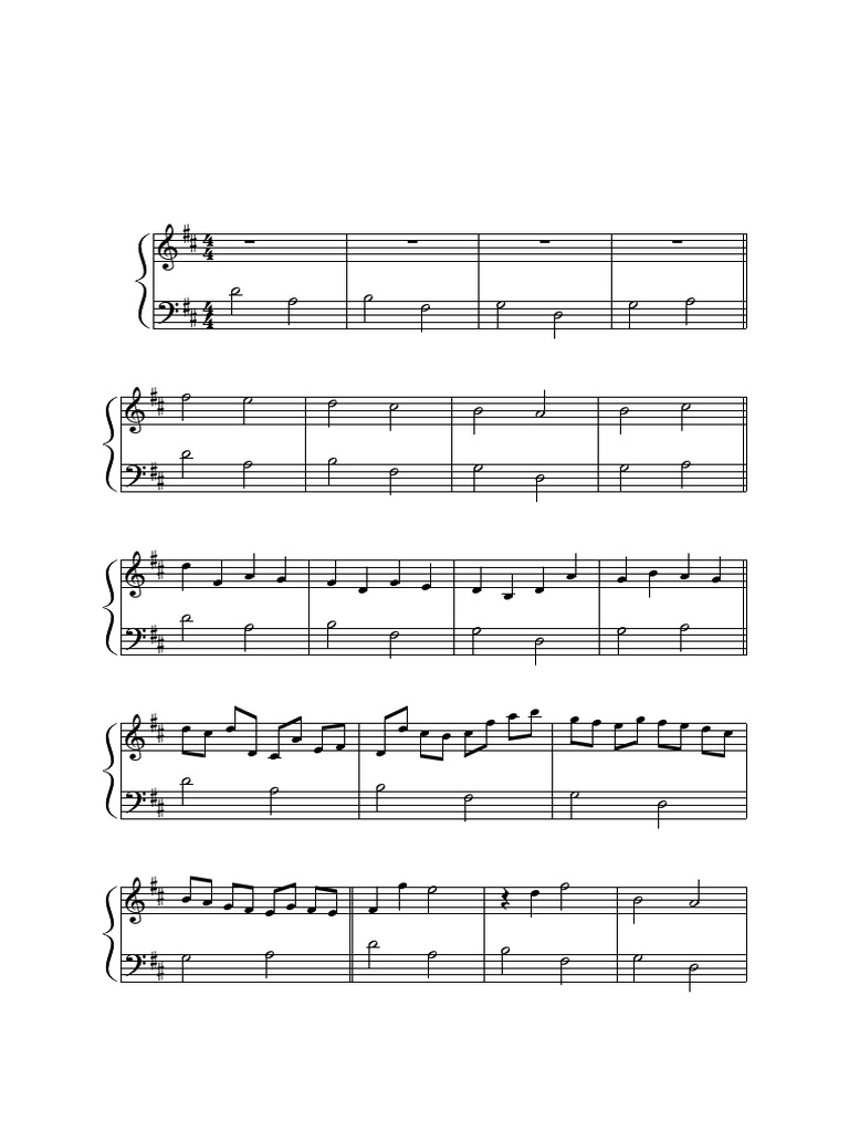 SheetMusic PachelbelCanon DMajor Medium | PDF