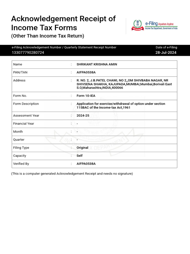 Form 10-IEA - ARN | PDF