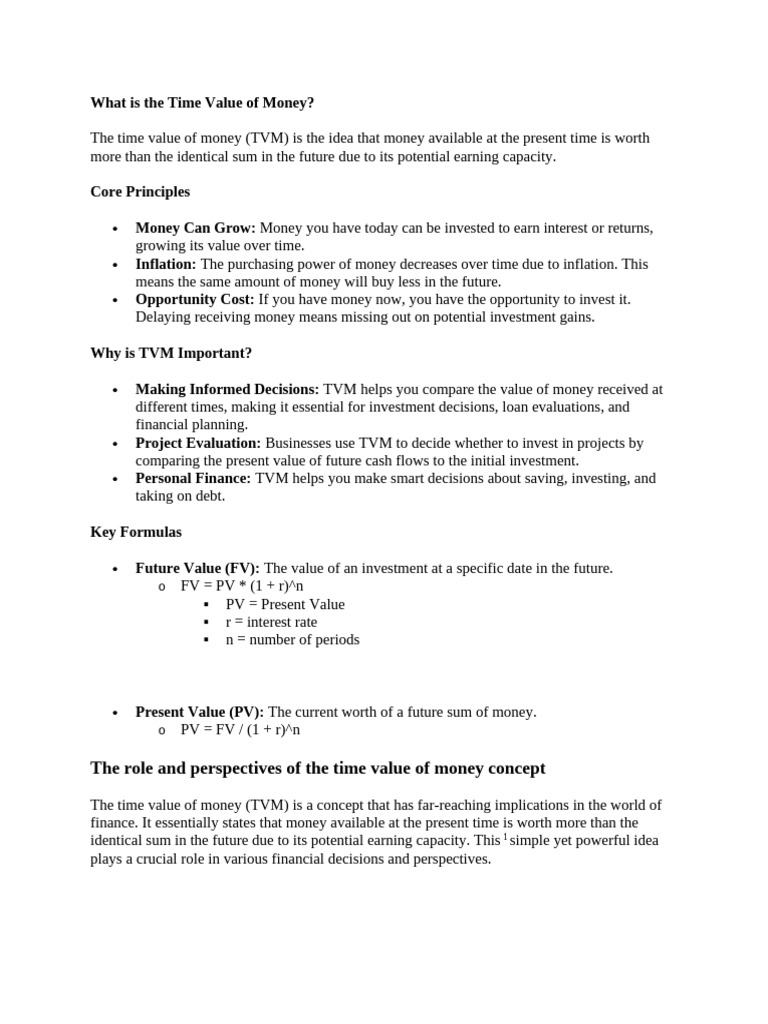 What Is The Time Value of Money Complete Lecture On Dated 09-02-25 | PDF | Time Value Of Money ...