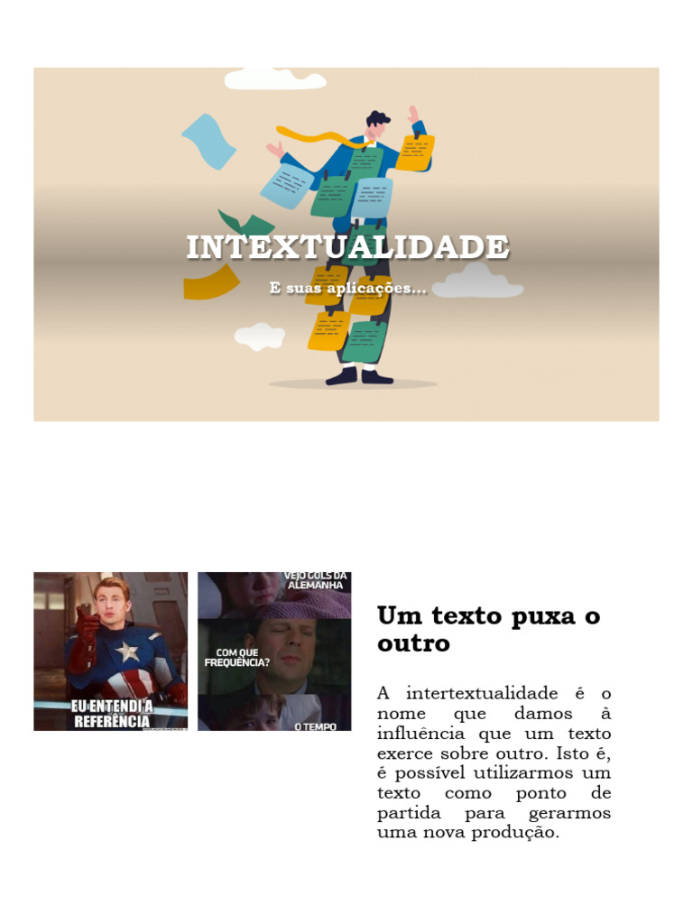 Professor 1 Ano e 2 Ano Intertextualidade | PDF | Futebol