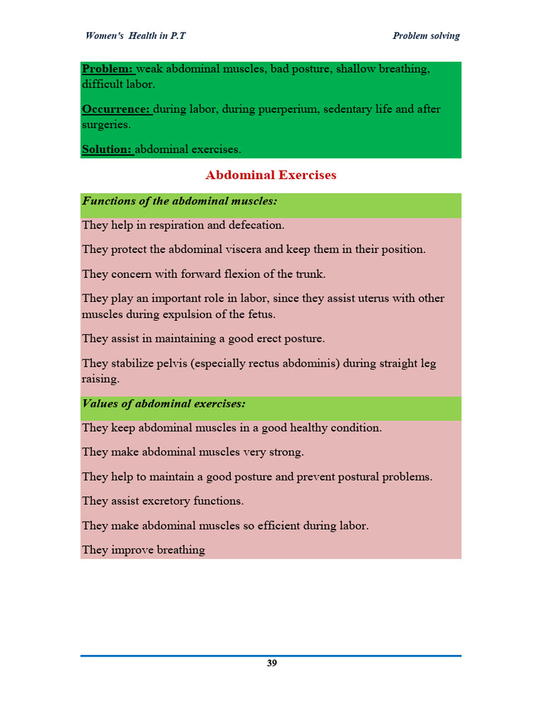 Abdominal exercises | PDF | Abdomen | Pelvis