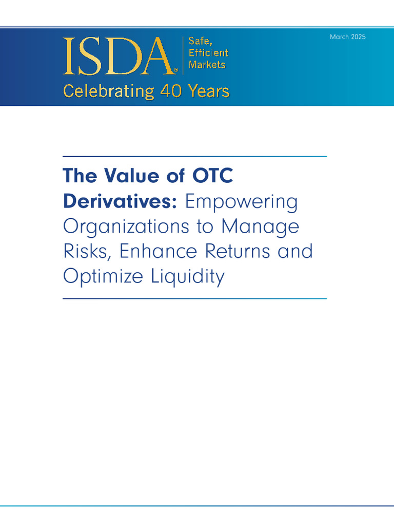 The-Value-of-OTC-Derivatives | PDF | Derivative (Finance) | Financial Risk