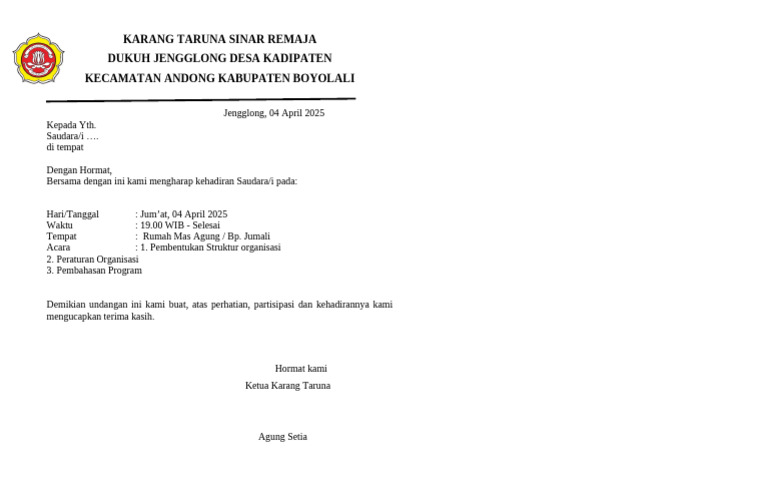 Undangan Fiks-1-1 | PDF