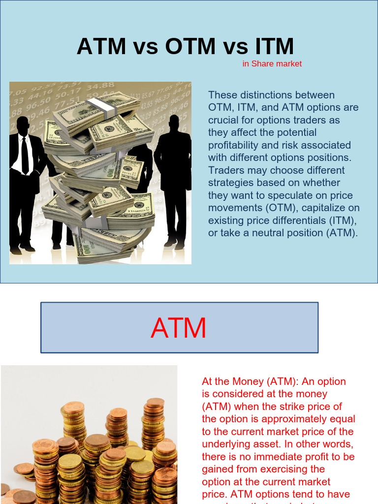 Atm Vs Otm Vs Itm: in Share Market | PDF