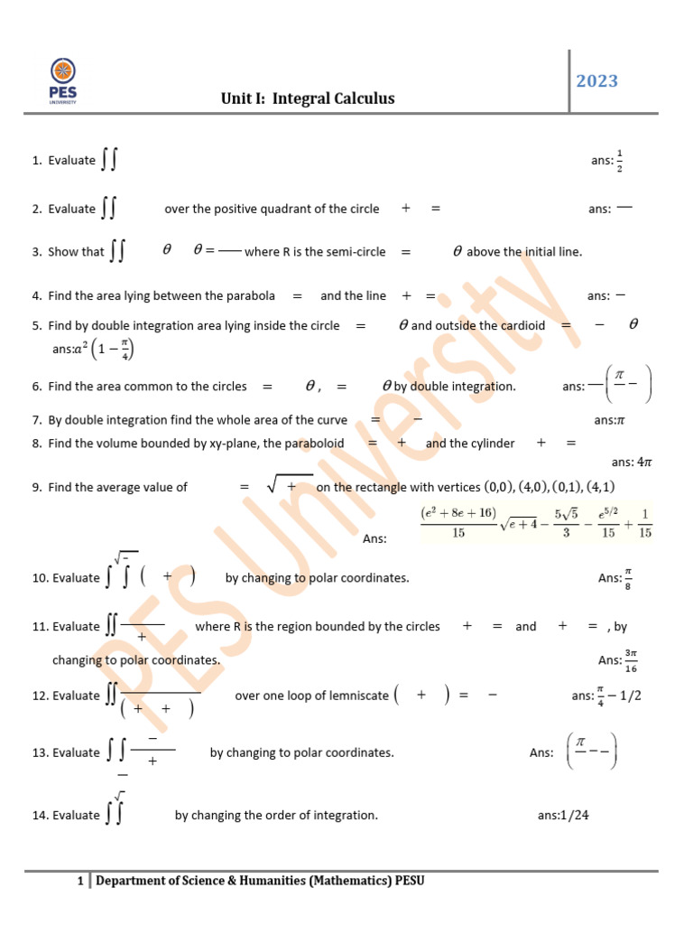 Integration | PDF | Area | Integral