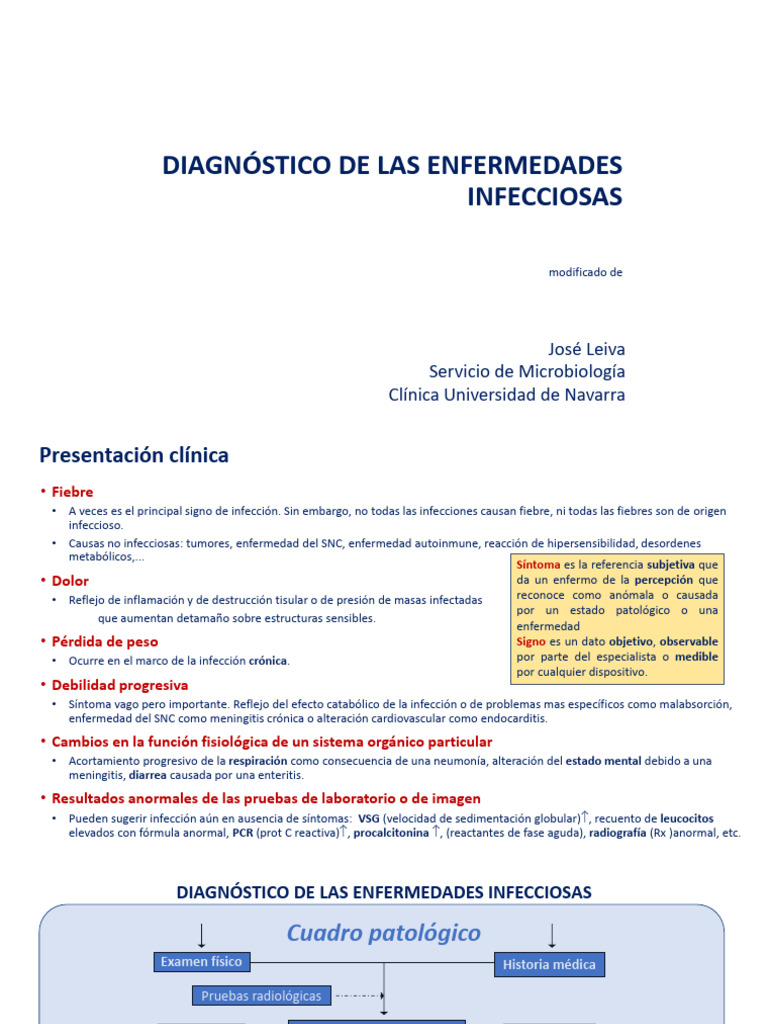 Diagnóstico Enfermedades Infecciosas Bacterio Clin 2024-2025 | PDF | Infección | Sistema inmune
