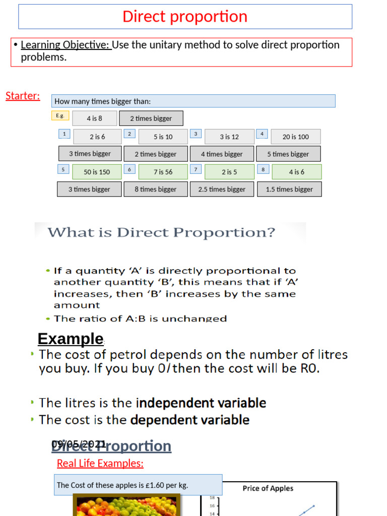 Direct Proportion Problem Solving Guide | PDF | Exchange Rate
