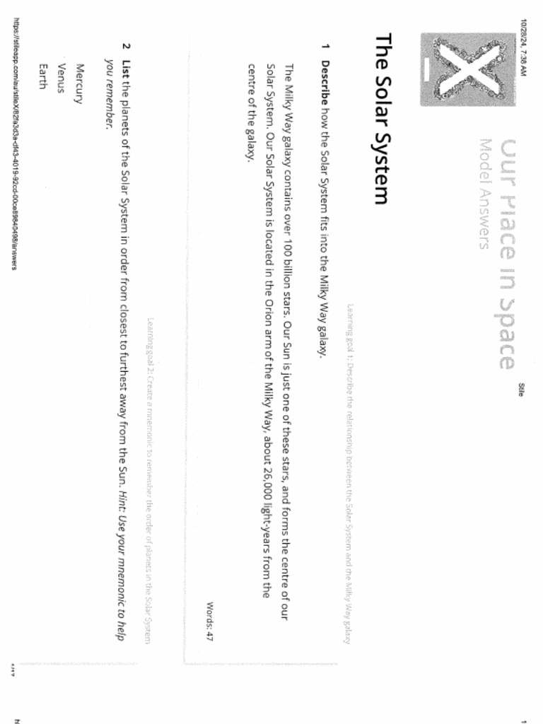 Solar System Study Guide | PDF