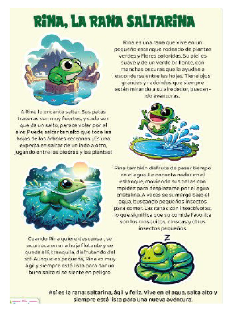 Cuento Rina La Rana Saltarina Pdf
