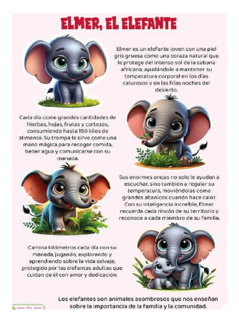 Cuento Elmer El Elefante | PDF