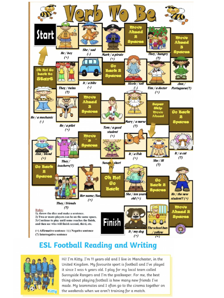 BOARD GAME VERB TO BE | PDF