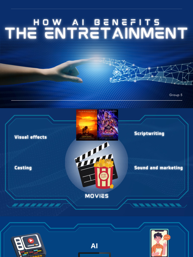 Potential AI Benefits in The Entertainment Field Presentation | PDF