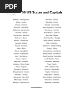 US States and Their Codes | PDF | Missouri | The United States