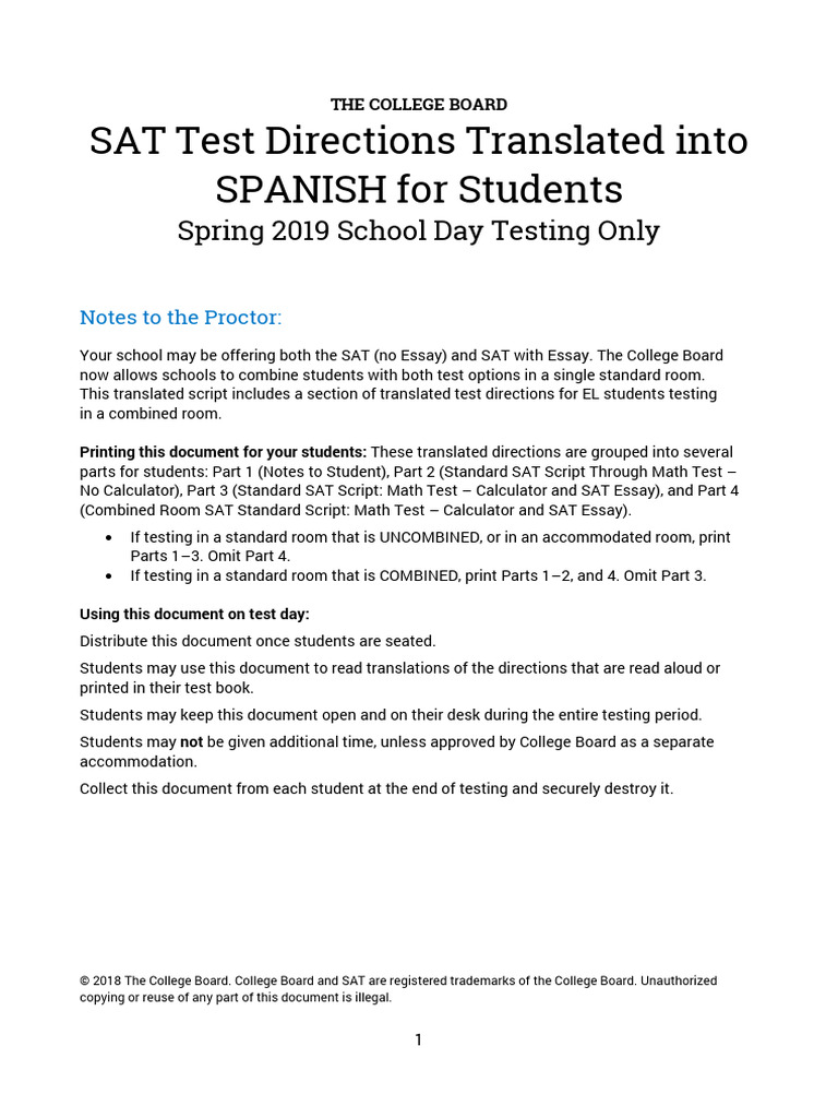 SAT Spanish | PDF | Ángulo | Se sentó