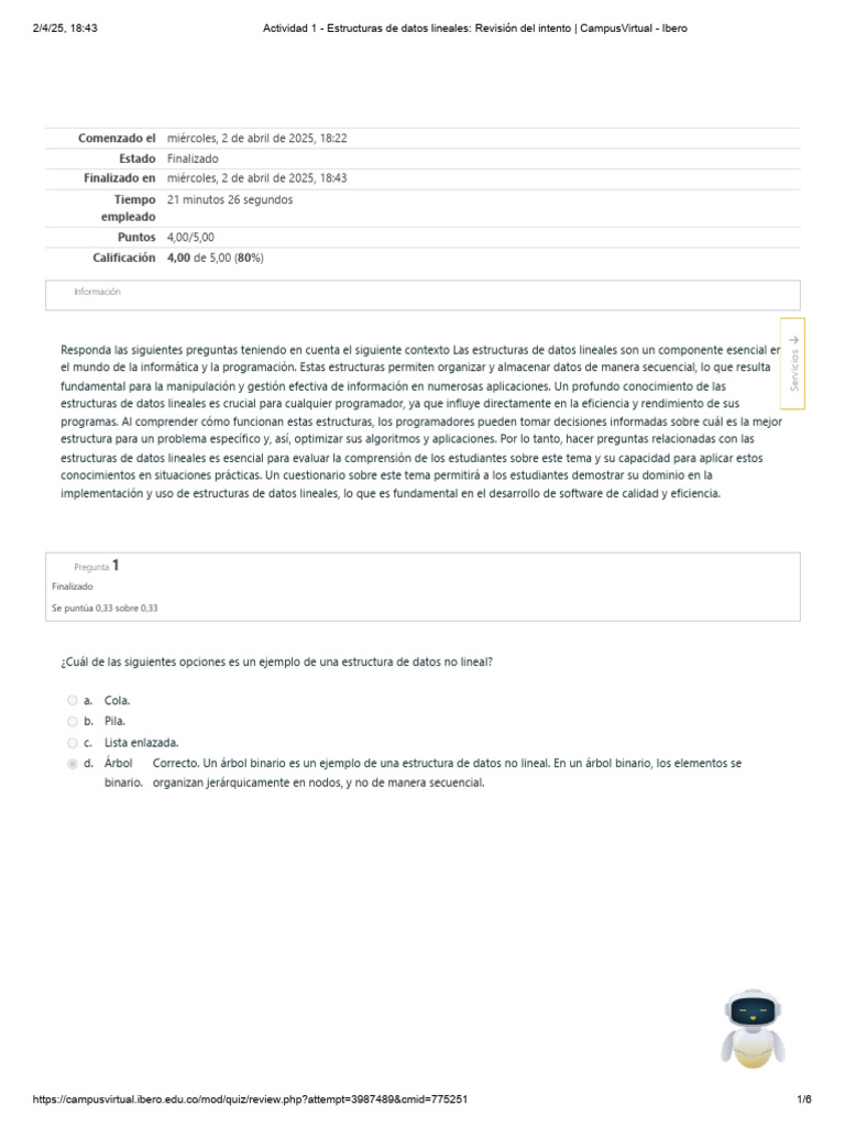 Estructuras de Datos Lineales en Programación | PDF | Informática ...