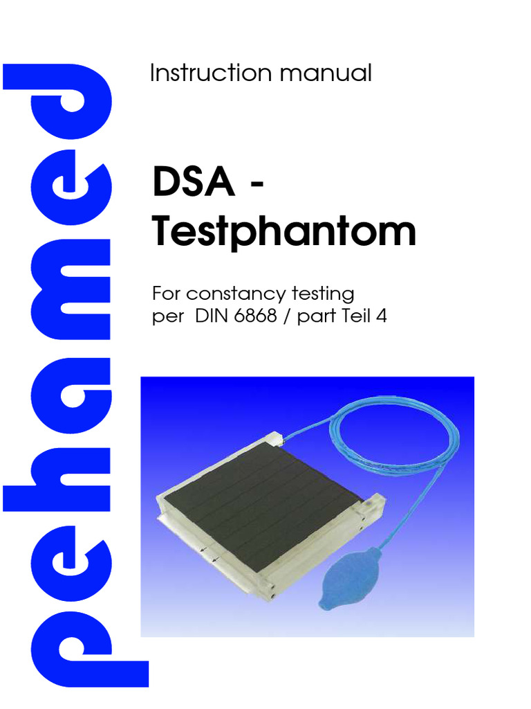 Manual DSA-Phantom Pehamed | PDF | Optical Resolution | Contrast (Vision)