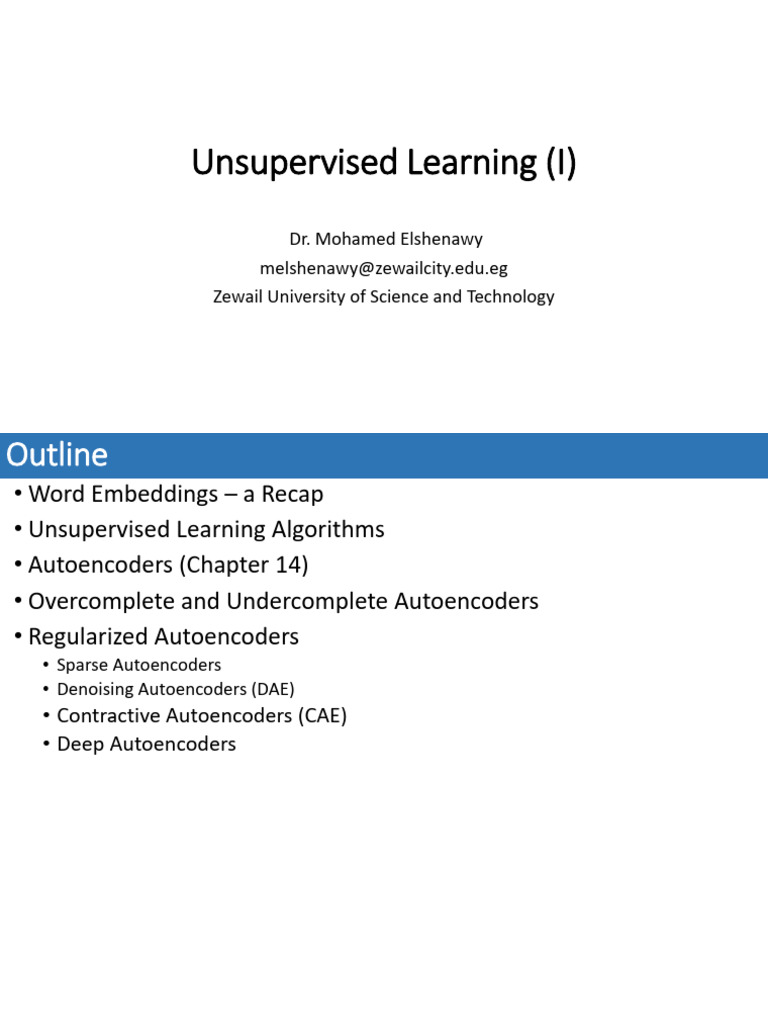 Lecture11 - Unsupervised Learning (I) | PDF | Machine Learning | Artificial Intelligence