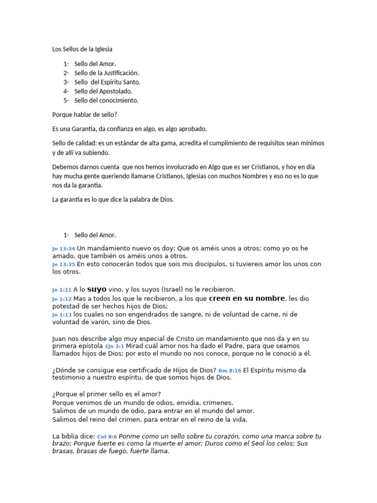 Sellos de Identidad en la Iglesia | PDF | Cristo (título) | Apóstol