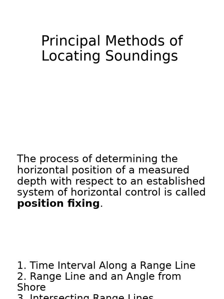 3 - Locating Sounding | PDF | Surveying